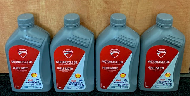 Ducati Shell Advance Ultra 4T 15w-50 Full Synthetic, Ducati oil only 4 ...