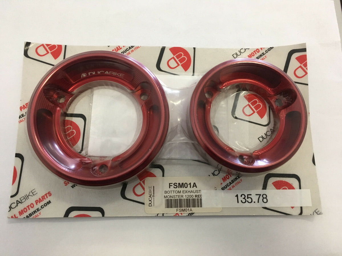 DUCABIKE for Ducati Monster 1200 Bottom Exhaust Red FSM01A Made in Ita ...